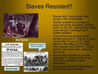 Power point about Slavery In America 1609-186 | PPT
