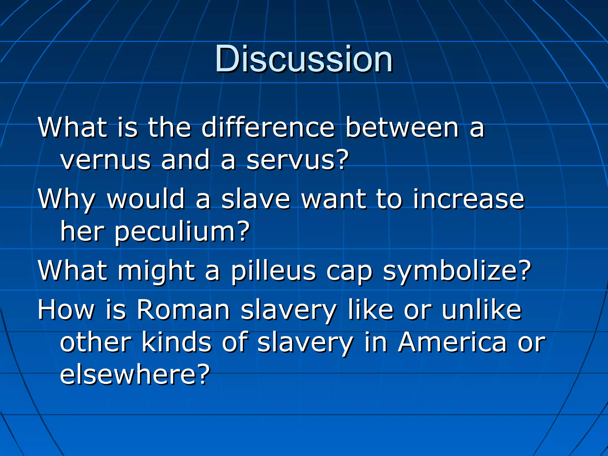 Slavery in ancient rome | PPT