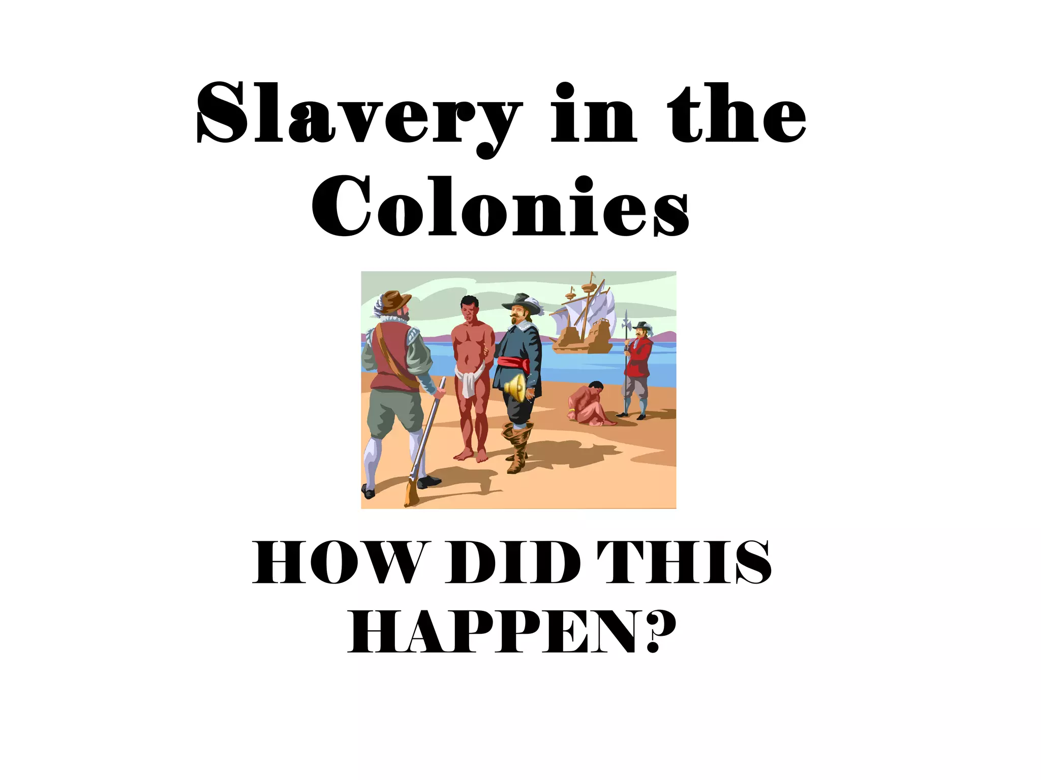 Slavery in the colonies | PPT