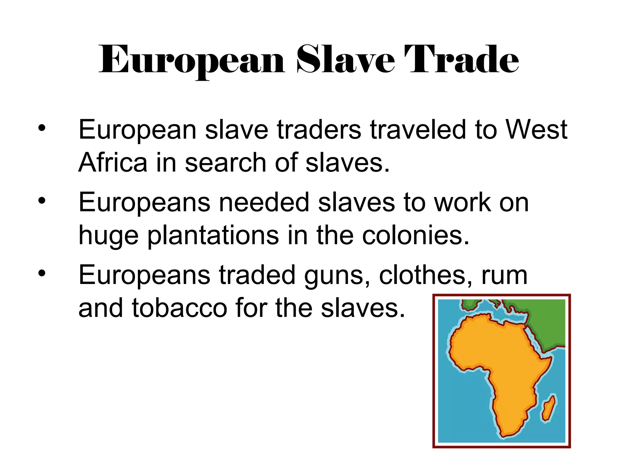 Slavery in the colonies | PPT