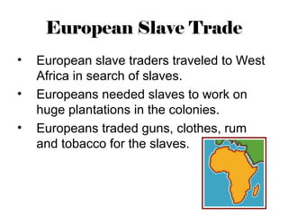 Slavery in the colonies | PPT
