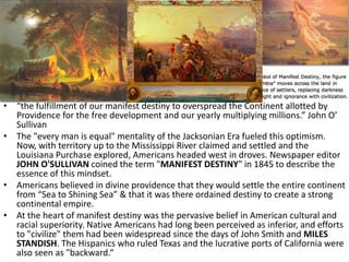 Slavery, manifest destiny and abolitionism | PPTX