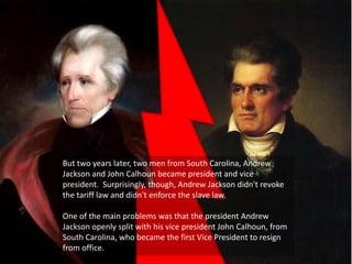 South Carolina's Nullification Crisis | PPTX | Crime & Harmful Acts to ...