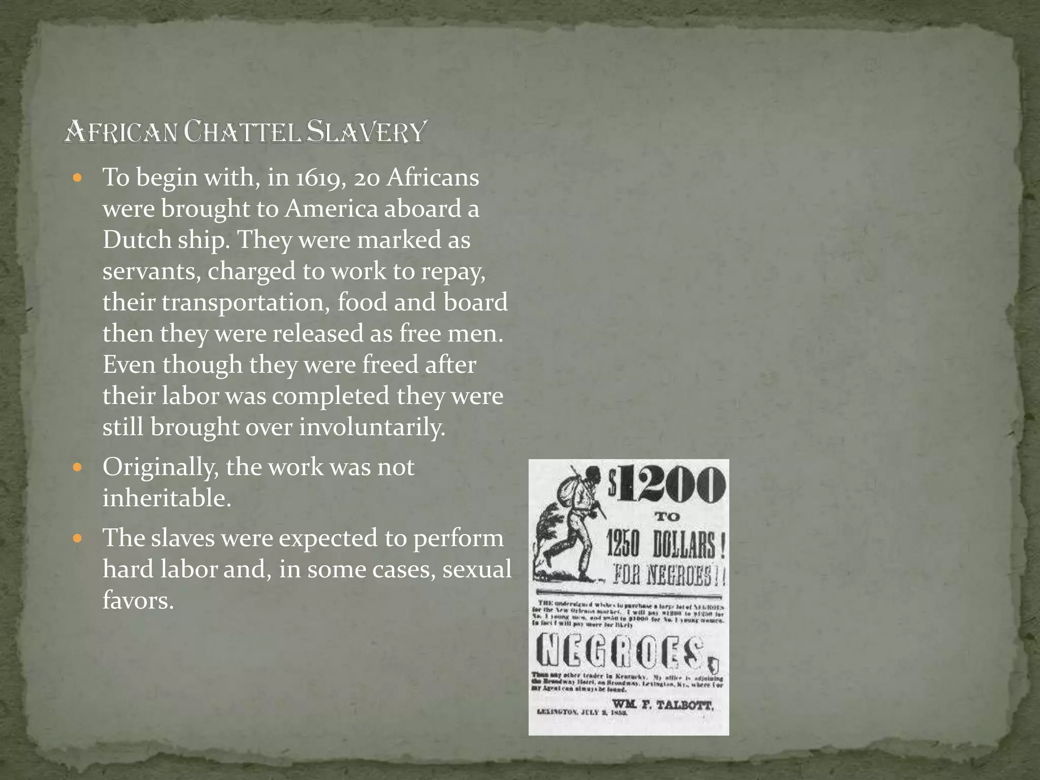 Slavery power point presentation | PPTX