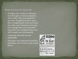 Slavery power point presentation | PPTX