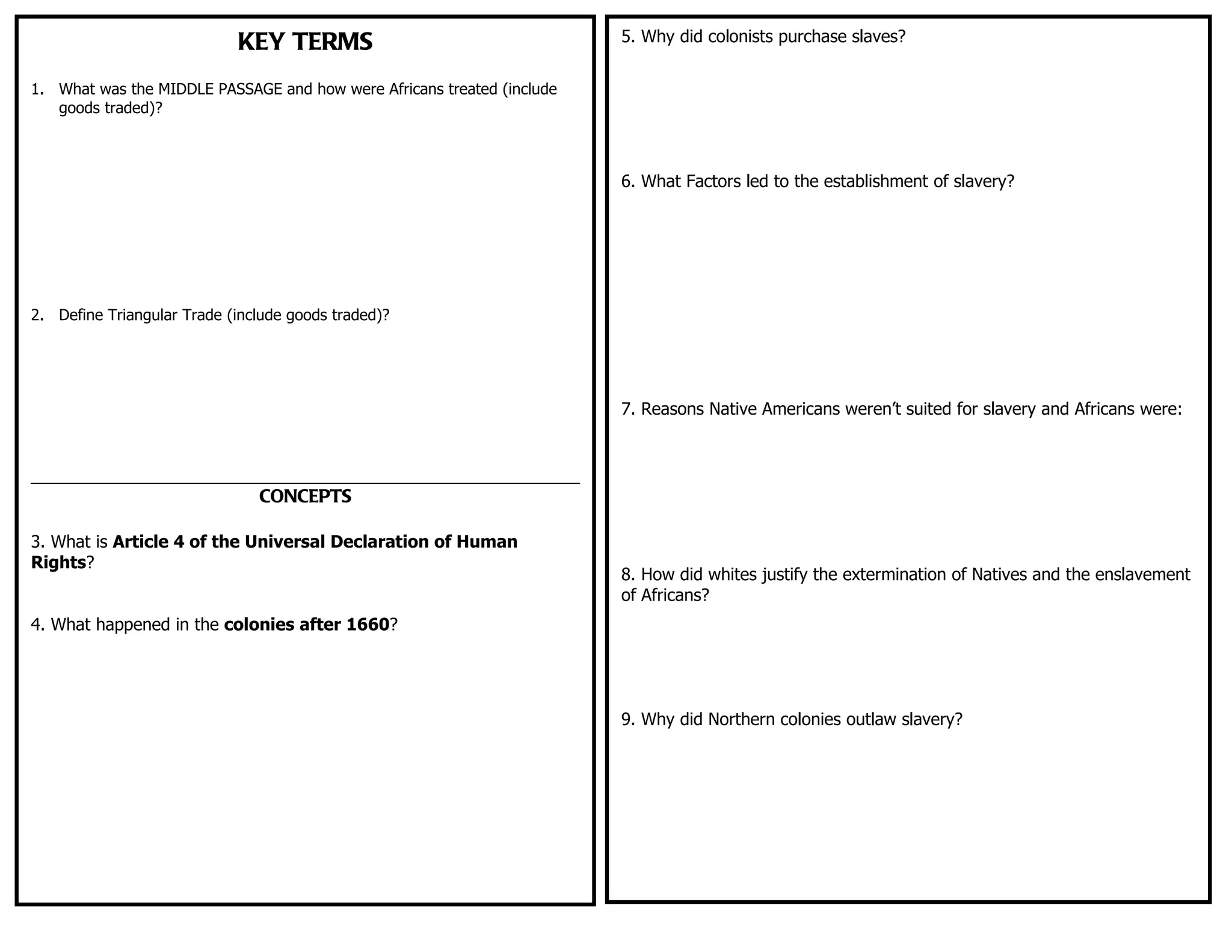 Slavery Quiz fact_find_ | DOC | Crime & Harmful Acts to Individuals ...