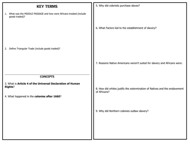 Slavery Quiz fact_find_ | DOC | Crime & Harmful Acts to Individuals ...