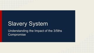 Slavery System 2019 | PPT