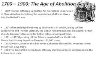 Slavery timeline | PPTX