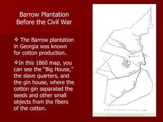 Slavery to Sharecropping: The Barrow Plantation Example | PPT