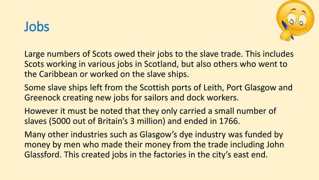 Impact of the Slave Trade on Scotland | PPT