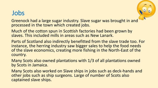 Impact of the Slave Trade on Scotland | PPT
