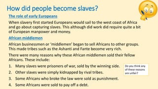 Slave trade 2 becoming a slave | PPT