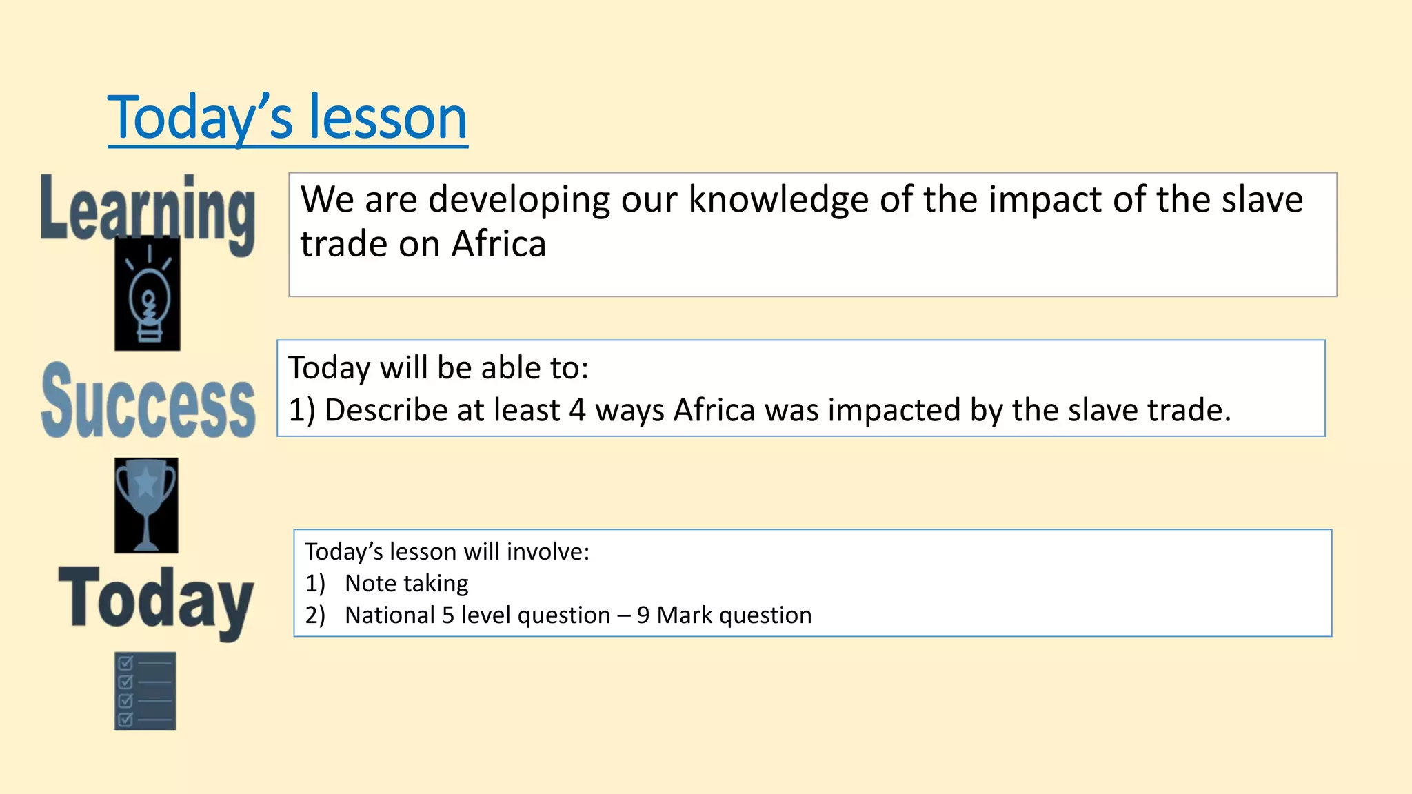 Impact of the Slave Trade on Africa | PPTX