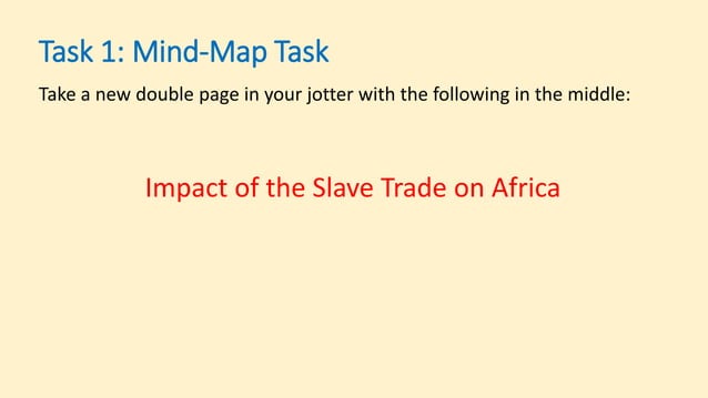 Impact of the Slave Trade on Africa | PPTX