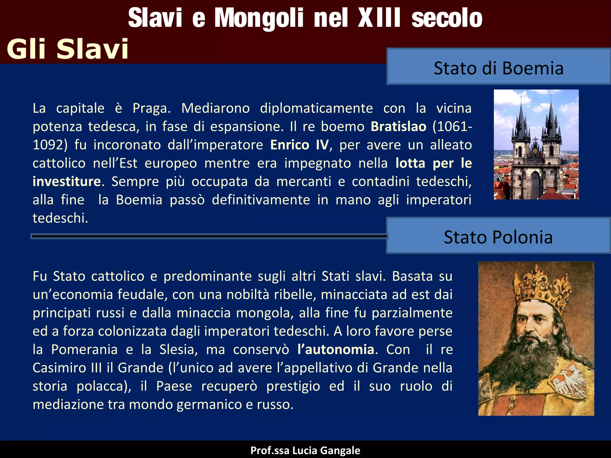 Slavi e Mongoli nel XIII secolo | PPT