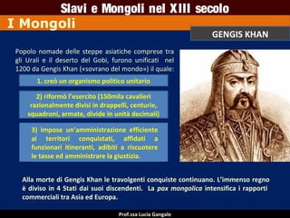 Slavi e Mongoli nel XIII secolo | PPT