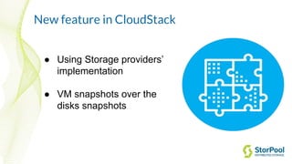 Storage based snapshots for KVM VMs in CloudStack | PDF