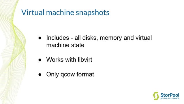 Storage Based Snapshots For Kvm Vms In Cloudstack Pdf