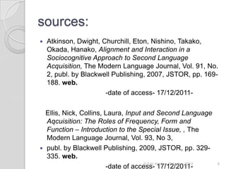 SLA - Alignment and Interaction | PPSX