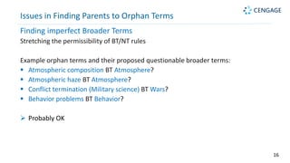 Managing Mature Taxonomies: Resolving Orphan Terms | PPT