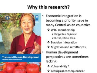 Trade and Migration issues in Central Asia | PPTX