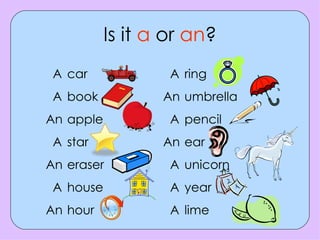 a - an | PPT