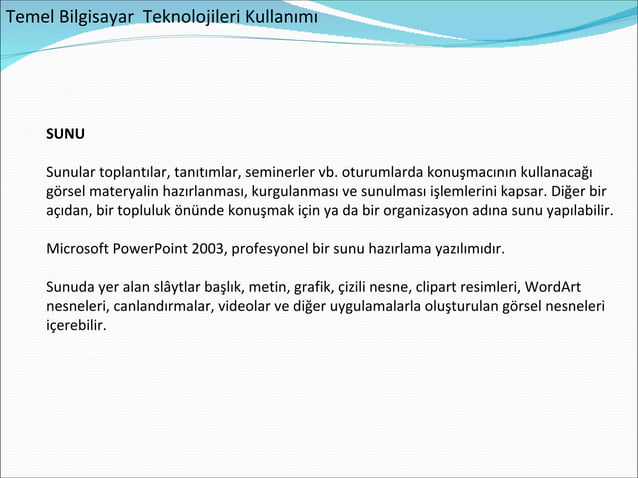 Slayt hazırlama | PPT