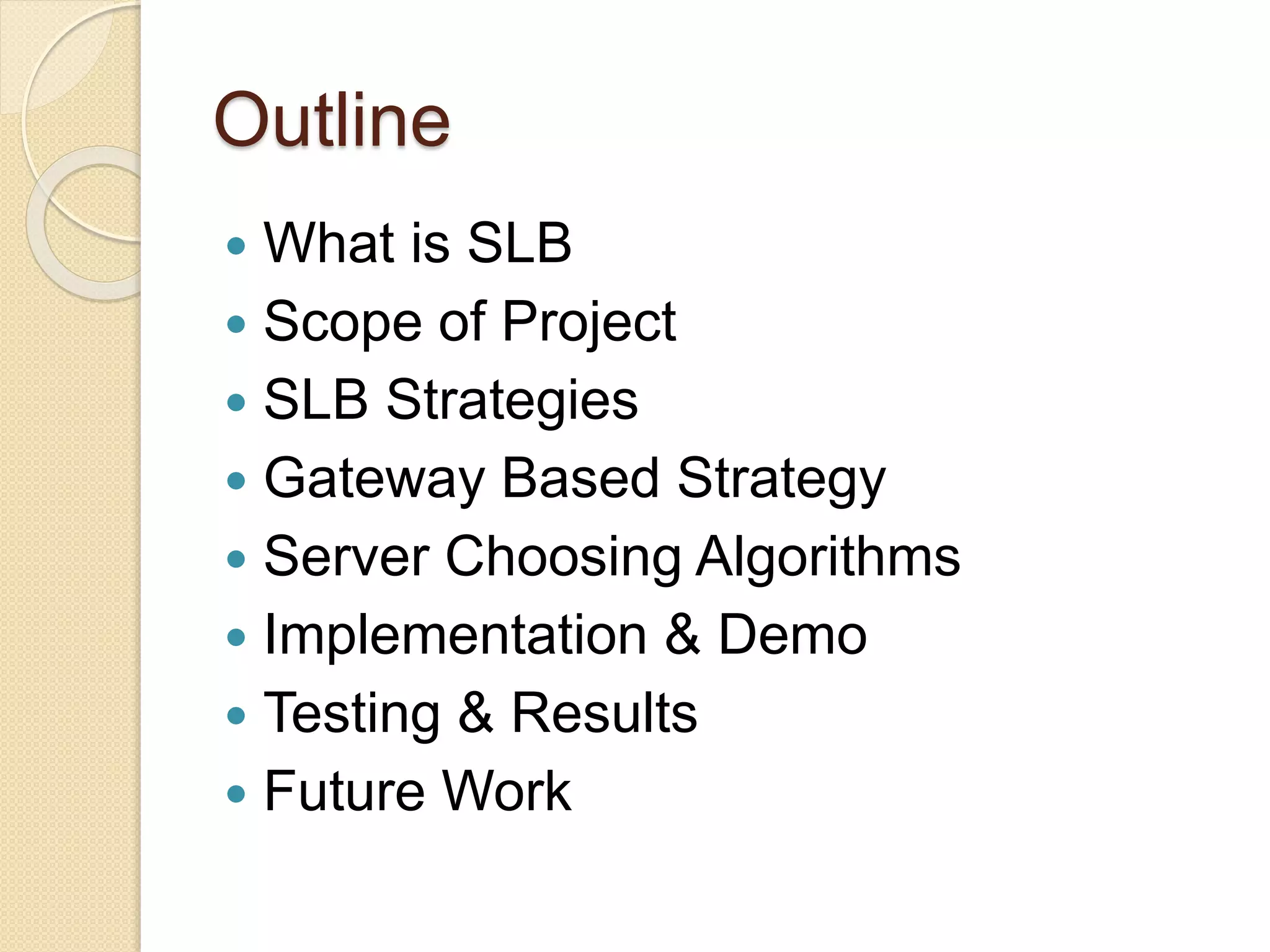 Web Server Load Balancing | PPTX