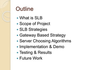 Web Server Load Balancing | PPTX