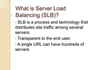 Web Server Load Balancing | PPT