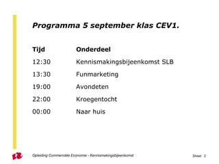 Slb Kennismaking | PPT