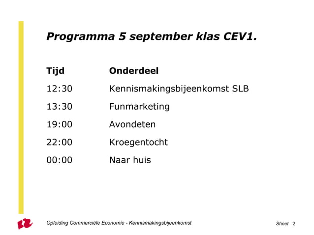 Slb Kennismaking | PPT