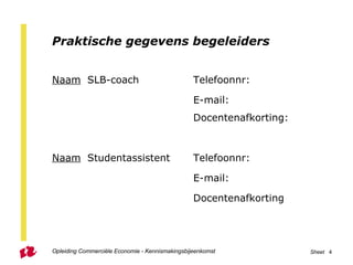 Slb Kennismaking | PPT
