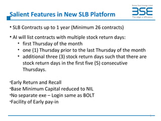 Slb bse | PPT | Stocks and Bonds | Personal Investing