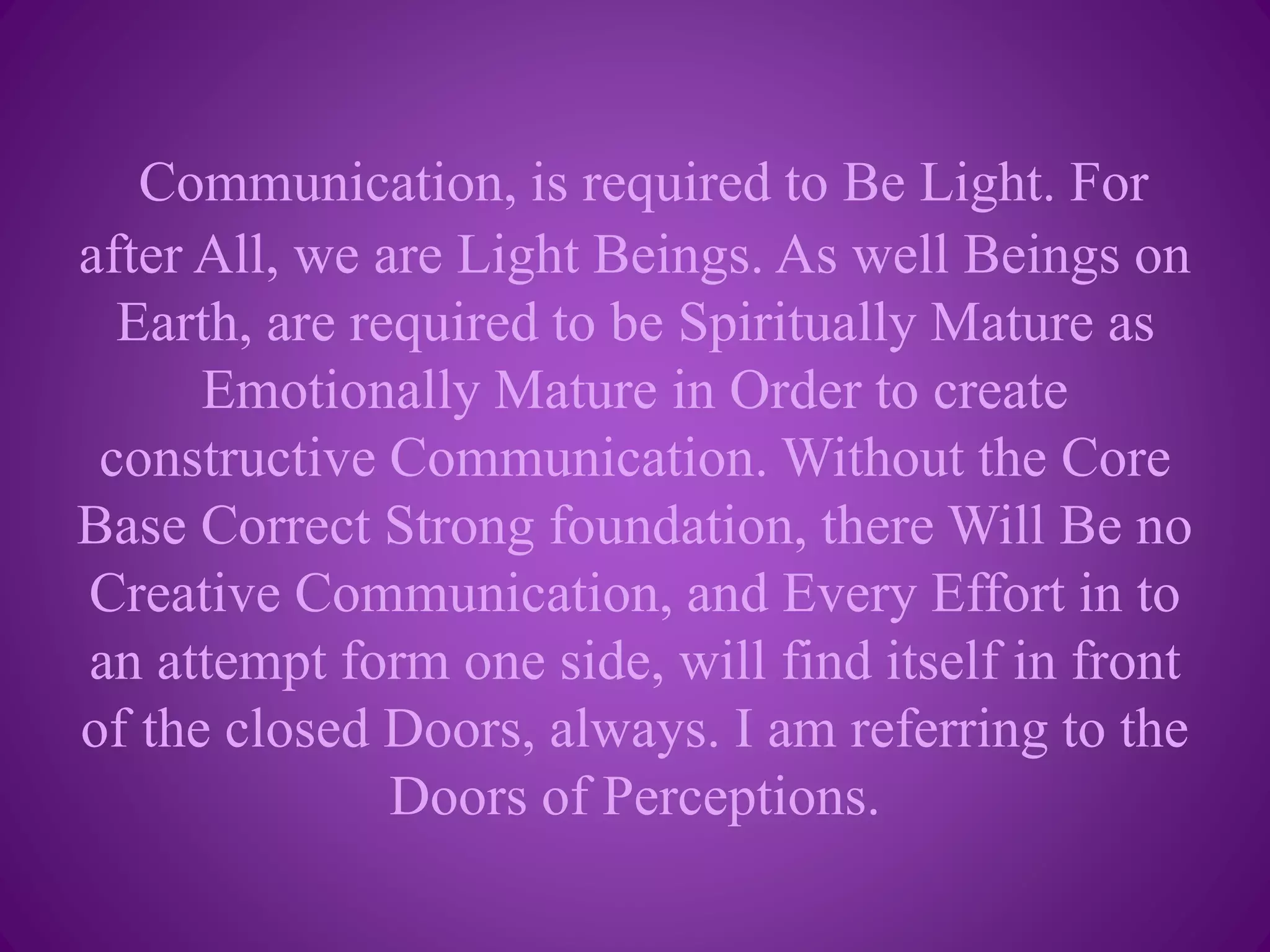 Soul Level Based Communications | PPT