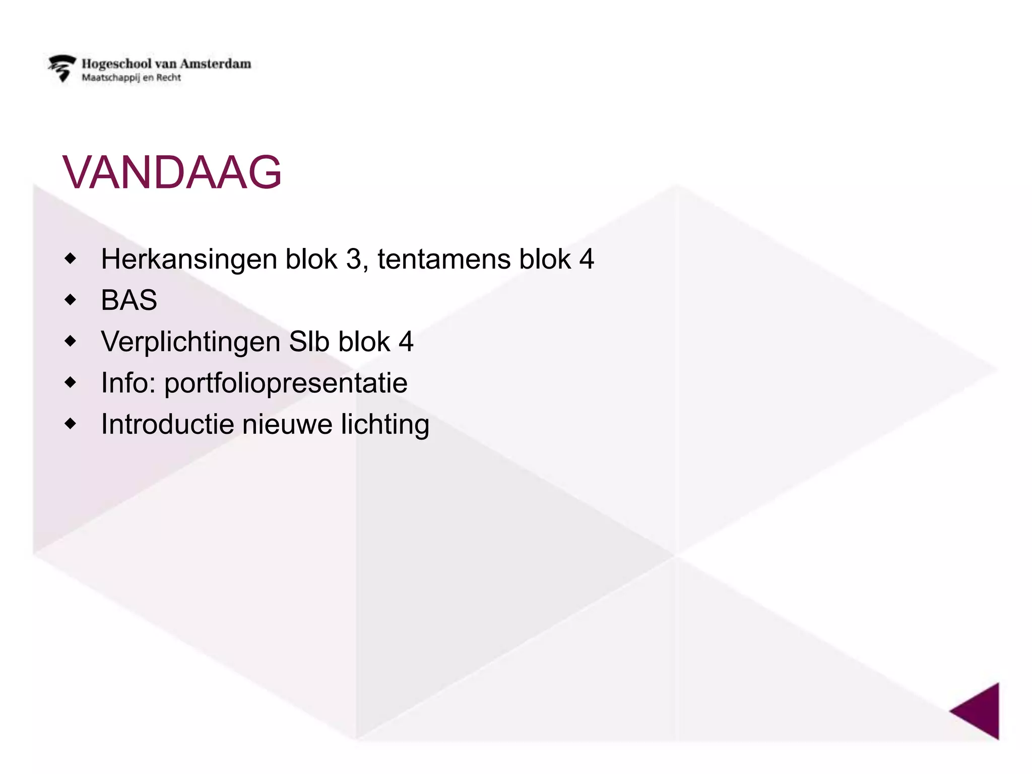 Slb jaar 1 blok 4 | PPTX