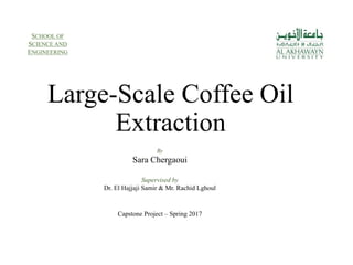 Coffee Oil Extraction unit: LabWork and SolidWorks Design | PPT