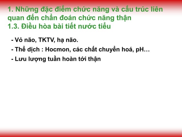 HVQY | Sinh lý bệnh | Hệ tiết niệu | PPT