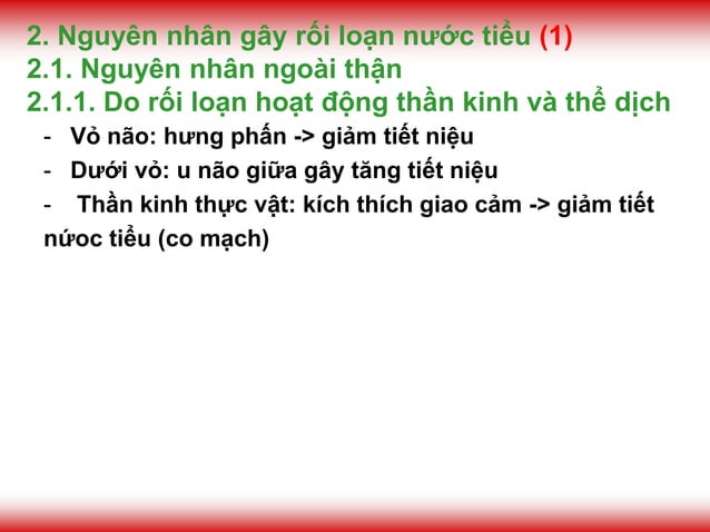 HVQY | Sinh lý bệnh | Hệ tiết niệu | PPT