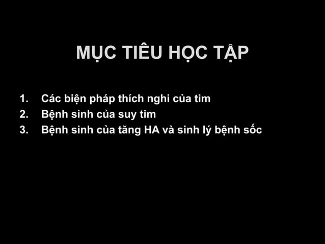 HVQY | Sinh lý bệnh | Tuần hoàn | PPT