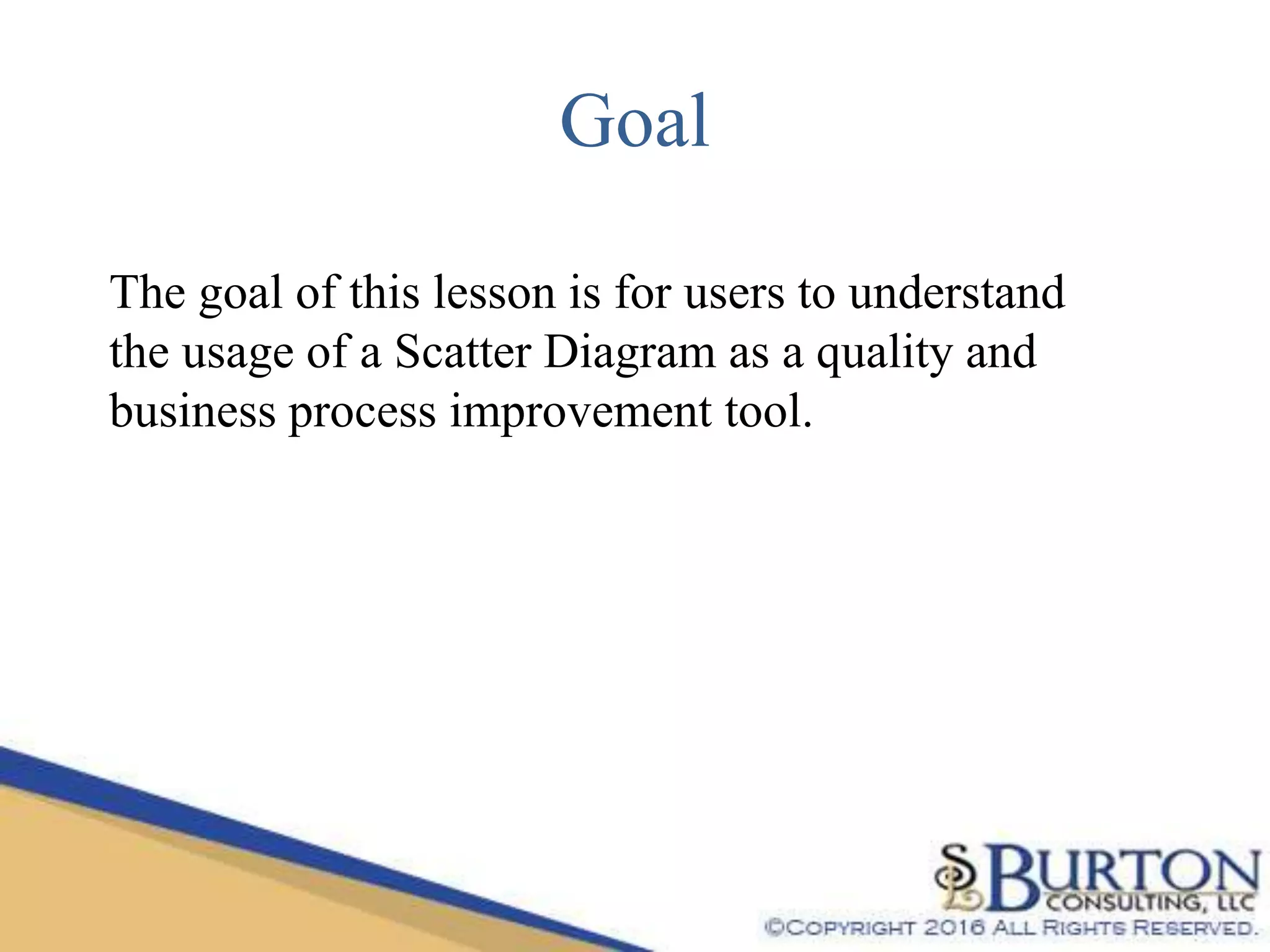 Lean: Scatter Diagram Quality Tools Series | PPTX