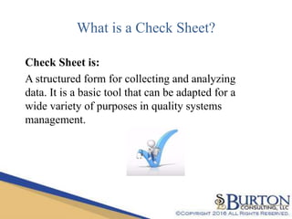 Lean: Understanding Check Sheets | PPT