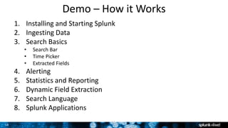 Getting Started with Splunk Breakout Session | PPT