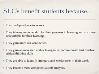 SLC Overview for Teachers | PPT
