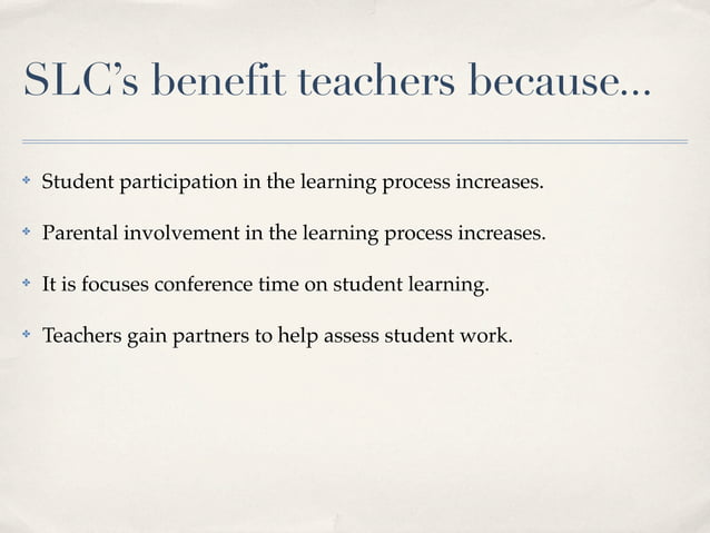 SLC Overview for Teachers | PPT