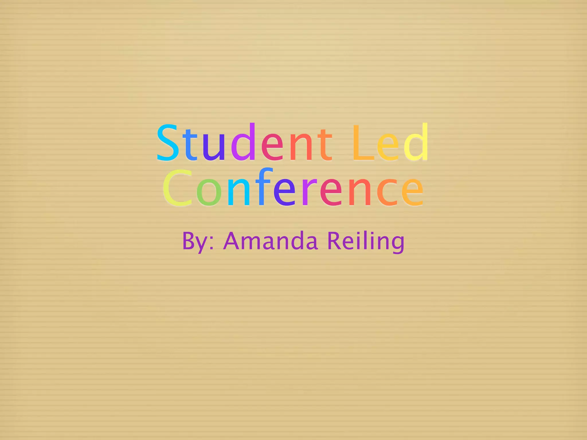Student Led Conference - Amanda | ZIP