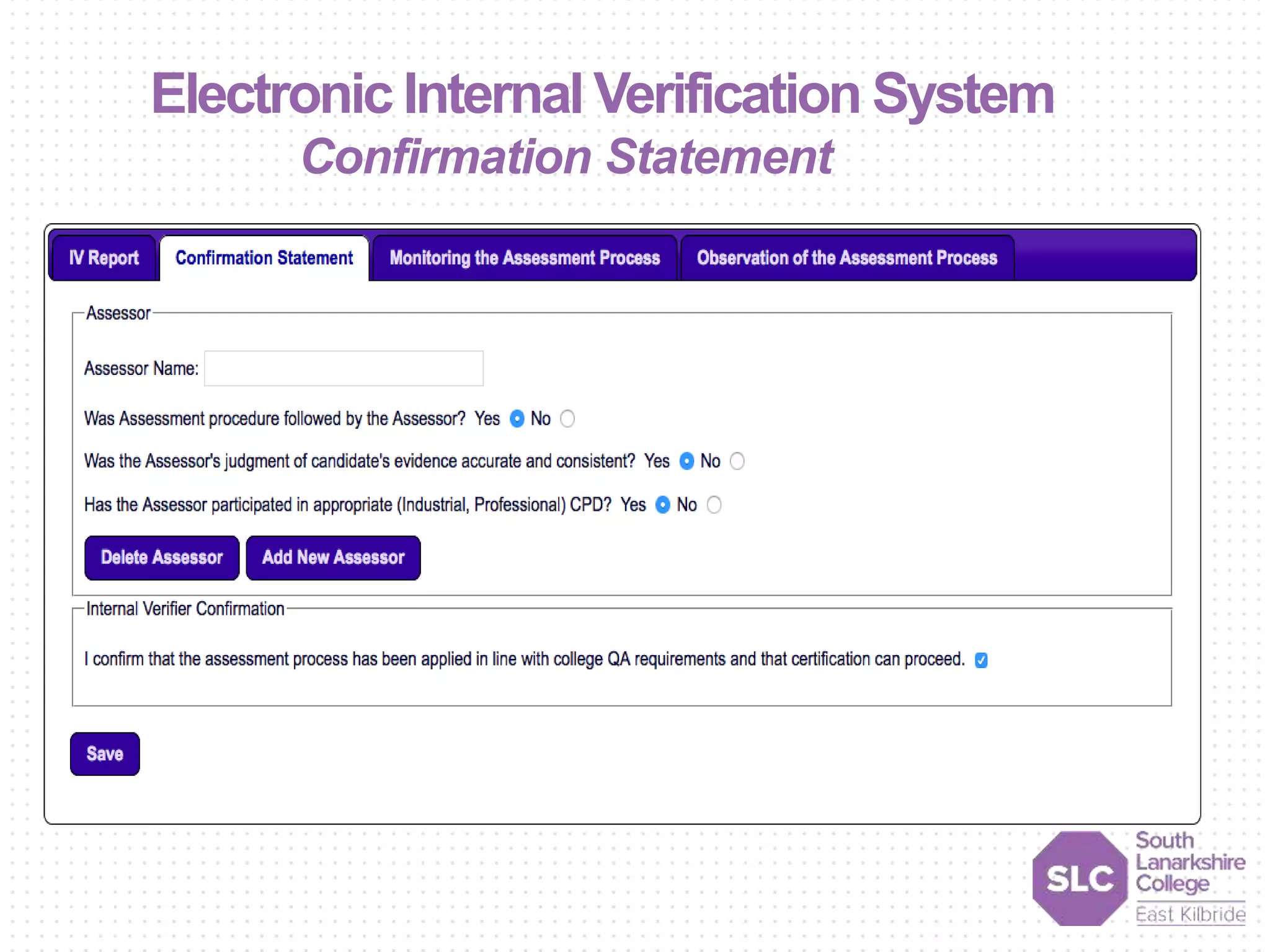 Electronic Internal Verification System | PPTX