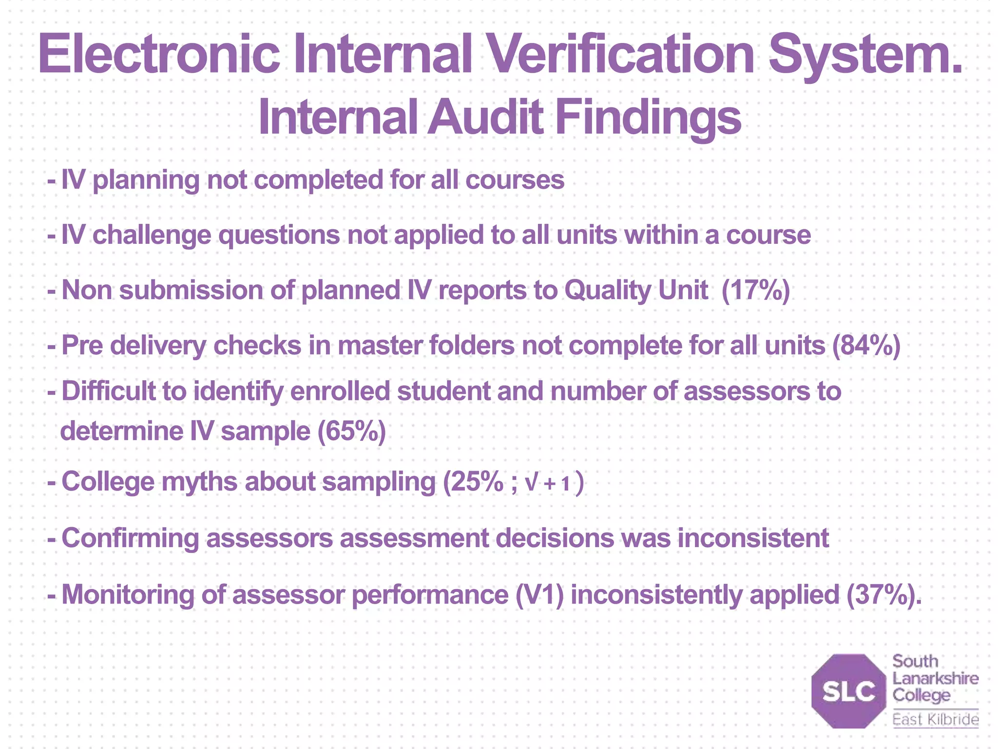 Electronic Internal Verification System | PPTX