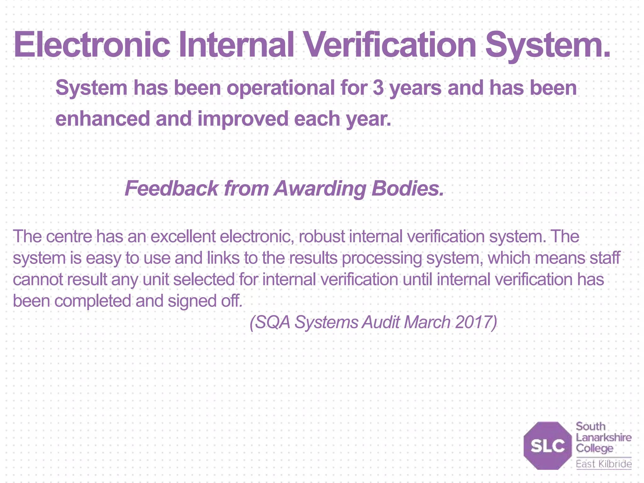 Electronic Internal Verification System | PPTX